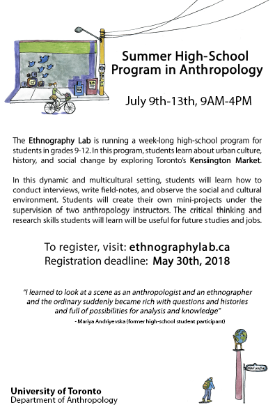 Ethnography Lab Summer High School Program 2018 (Revised Dates ...