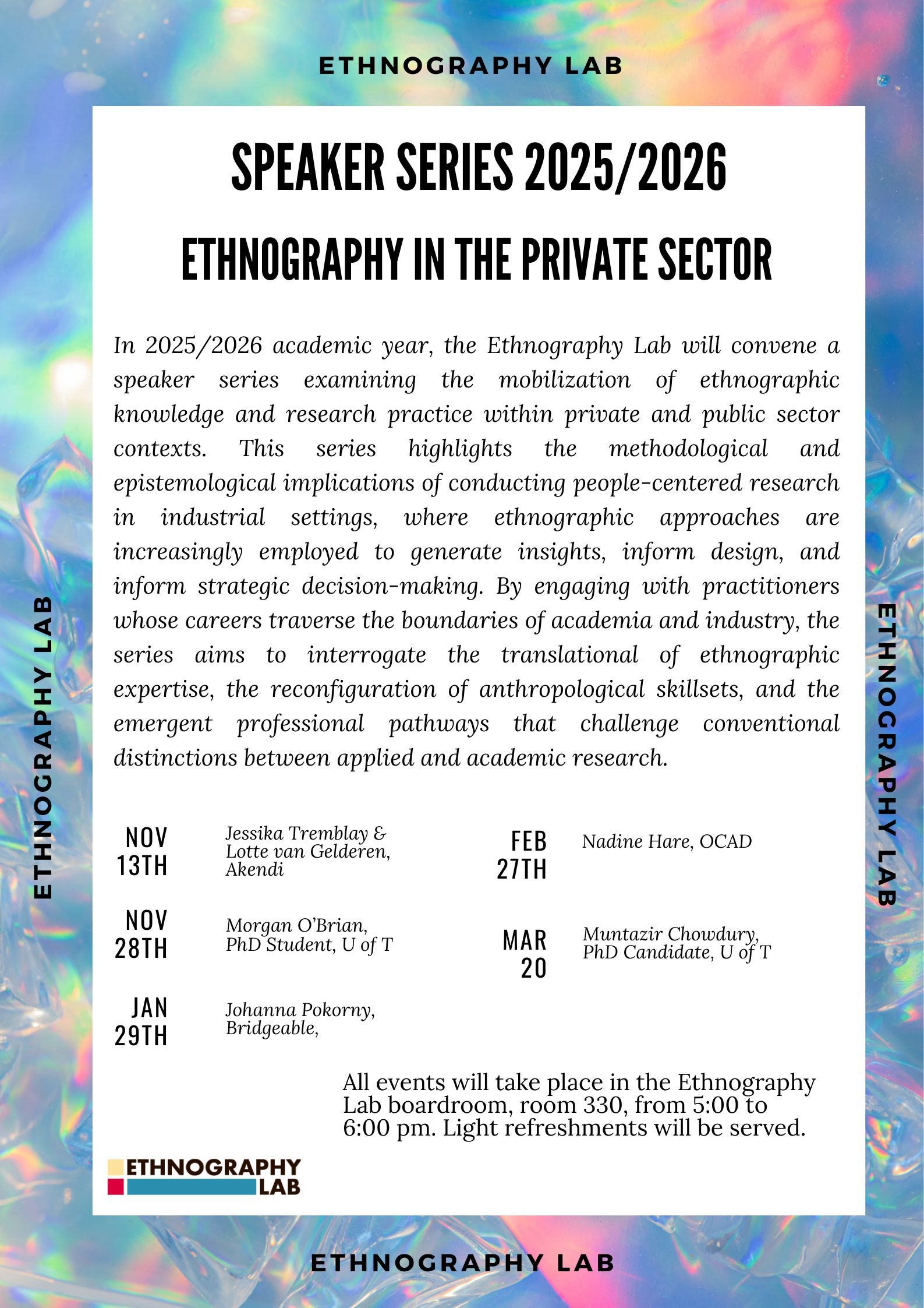 Ethnography in the Private Sector Speaker Series | Ethnography Lab